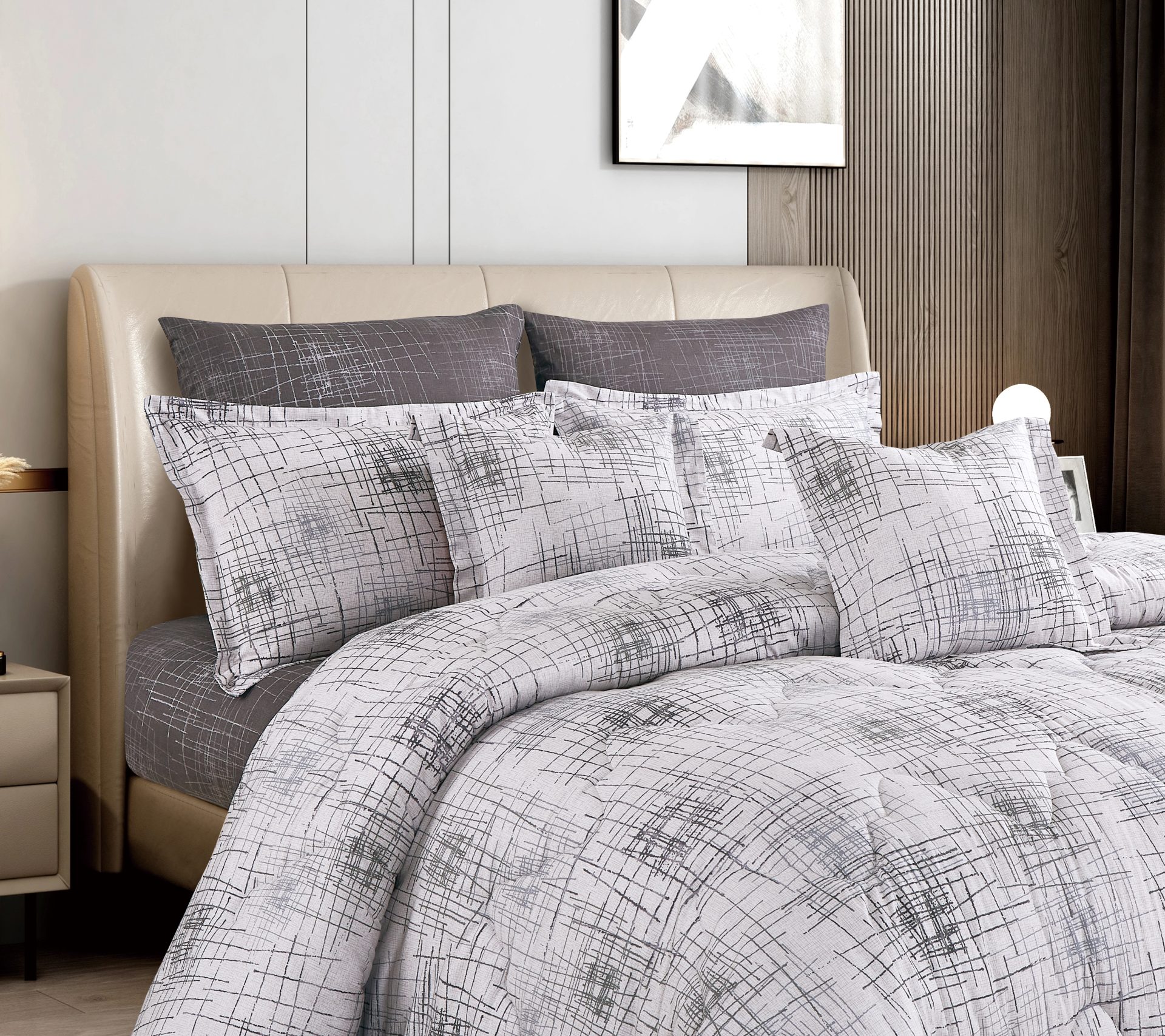 Classic Irregular Lines Cotton Comforter Set – Nantong Yanfeng Home ...